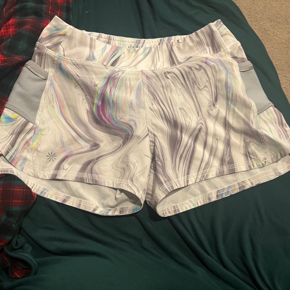 Athleta | Bottoms | B 7 Athleta Girl Marble Print Running Shorts | Poshmark